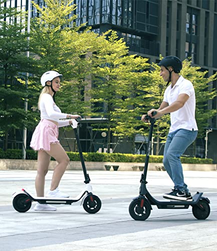 MEGAWHEELS Electric Scooter Adults, 9" Pneumatic Tubeless Tires, 15.5 Miles Range with 250W Motor, 15.5MPH Foldable Commuting E Scooter for Adults