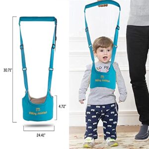 YESTIC Adjustable Baby Walking Harness Toddler Harness Assistant Belt for Learning Walk Easy-to-Wear Walking Learning Helper for Boys Girls. (Blue)