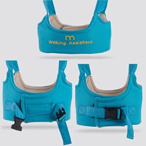 YESTIC Adjustable Baby Walking Harness Toddler Harness Assistant Belt for Learning Walk Easy-to-Wear Walking Learning Helper for Boys Girls. (Blue)