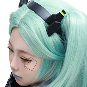 C-ZOFEK Anime Rebecca Cosplay Headgear for Women Halloween Hair Hoop Costume (Black)