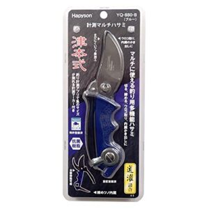 Hapyson YQ-880-B Tsumoto Type Measuring Multi Scissors, Blue