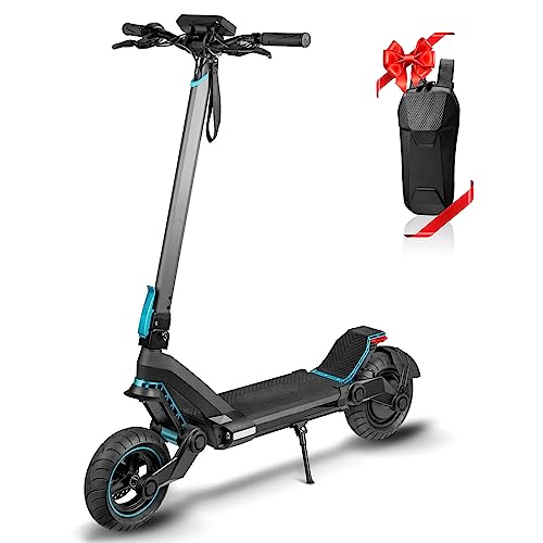 Electric Scooter Adults 1200w up to 30 MPH & 35 Miles, Dual Disk Brake System, Shock Absorption & HD LCD Touch Screen, 10" Off-Road Tires Sport E Scooter