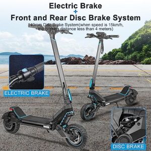 Electric Scooter Adults 1200w up to 30 MPH & 35 Miles, Dual Disk Brake System, Shock Absorption & HD LCD Touch Screen, 10" Off-Road Tires Sport E Scooter