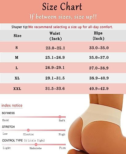 Knowyou High Waisted Thongs for Women Seamless Underwear for Women No Show Sexy Breathable Panties for Laides 6 Pack