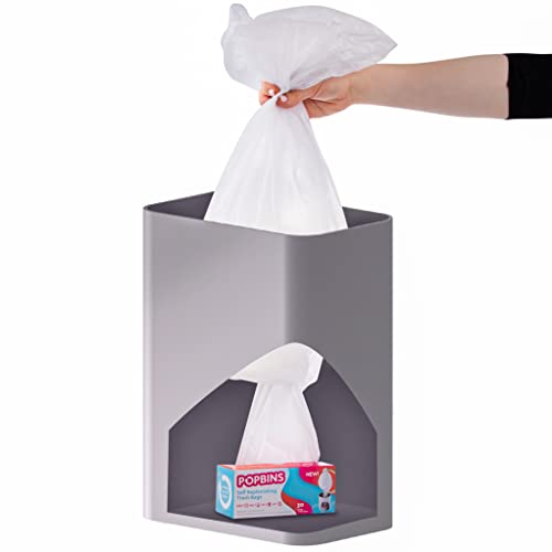 Popbins- Remove One Bag Another One Pops Right In - Clear 4 Gallon Trash Bag - 90 Count Easily Accessible Small Garbage Bags For Bathroom Trash Can And Mini Office Bins- With Patented Design