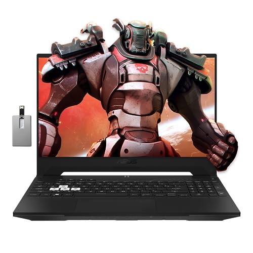 ASUS 2022 TUF F15 15.6" WQHD 144Hz Gaming Laptop, Intel 12th Core i7-12650H, NVIDIA GeForce RTX 3050 Graphics, 16GB DDR5 RAM, 512GB PCIe SSD, Backlit Keyboard, Win 11, Black, 32GB USB Card