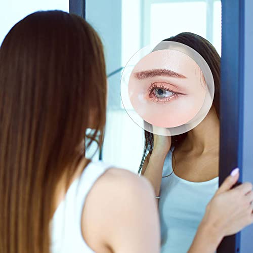 MIYADIVA 30X Magnifying Mirror Suction Cup for Easy Mounting, Use for Makeup Mirror, Travel Stick on Shower Mirror for Plucking Eyebrows 6 Inch