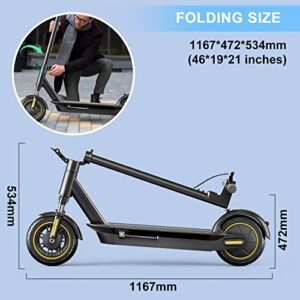 Electric Scooter Adults 500W with App, up to 20 MPH & 30-35 Miles, Folding Scooter for Adults with Double Braking System and W. Capacity 250lbs, UL Certified