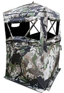 primos hunting primos hide-n-sneak hunting blind, 270 degree ground blind with silent slide windows in veil camo