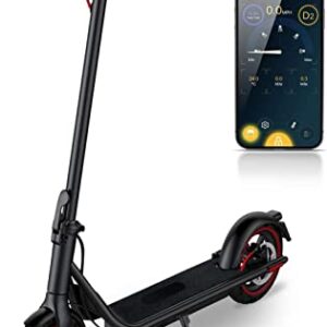 Electric Scooter 450W Powerful Motor,19mph Speed and 8.5” Honeycomb Solid Tires,Anti-Theft Lock,Wide Deck Portable & Folding e Scooter for Adults