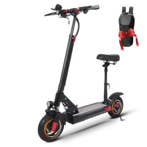 electric scooter 1200w/500w, 28-30 mph & 28-43 miles electric scooter for adults, 48v large capacity battery, 10'' off road tires dual disc brake, folding e scooter for commuting/off road