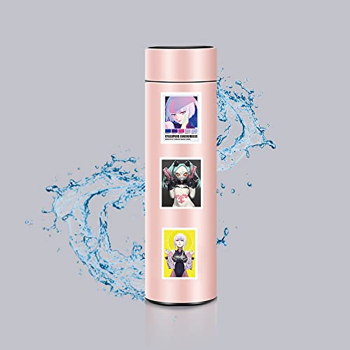 62Pcs Edgerunners Anime Stickers Pack, Manga Poster Cartoon Vinyl Waterproof for Water Bottle,Laptop,Phone,Skateboard,Scrapbooking,Journaling Gifts for Adults Teens Kids for Party Favor Supply