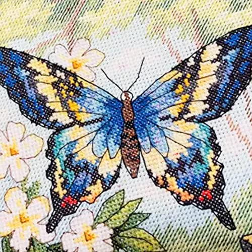 Wijavija Aida Cloth 14 Count Cross Stitch Fabric 6 Pieces Set White 12inch x 18inch for Craft Embroidery