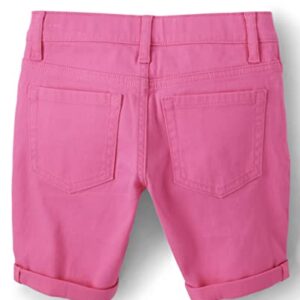 The Children's Place Girls' Solid Skimmer Shorts, Rose, 8