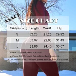 ASAGI Scrunch Butt Lifting Workout Leggings for Women High Waist Yoga Pants Amplify Gym Seamless Booty Tights(1#-Black,Small)