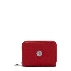 kipling women's money love wallet, rfid anti-hacker technology wallet, polyester zip closure wallet