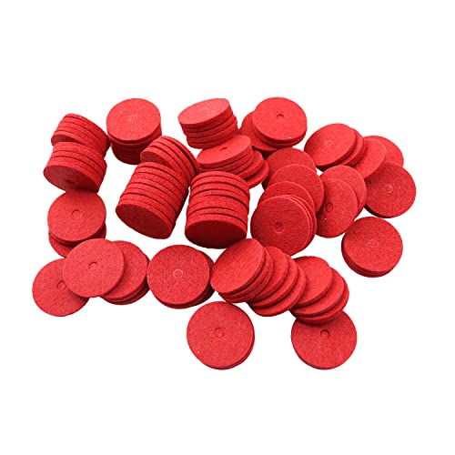 ZYAMY 100pcs Sewing Machine Spool Pin Felt Pad 1x0.2x0.08 inches Felts Thread Spool Pin Sewing Machine Spool Adapter Treadle Sewing Machine Parts for DIY Sewing Arts Crafts