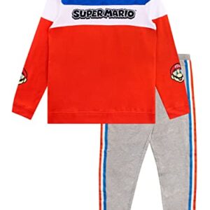 SUPER MARIO Boys Gaming Sweatshirt and Joggers Set 2 Piece Outfit Set for Kids Multicolor 8