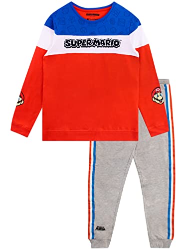 SUPER MARIO Boys Gaming Sweatshirt and Joggers Set 2 Piece Outfit Set for Kids Multicolor 8