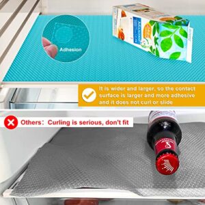 【Extra Large】 Refrigerator Liners,Thetape Does Not Slip & Refrigerator Liners for Shelves Washable Glass Shelves Protect Against Spills，Multi-Use & Multicolor Cabinet Drawer Liner Kitchen Gadgets