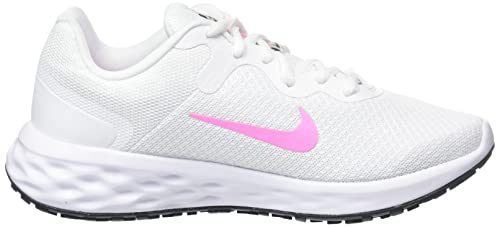 Nike Women's Revolution 6 NN White/Pink Spell-Fossil Stone (DC3729 103) - 9