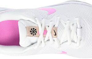 Nike Women's Revolution 6 NN White/Pink Spell-Fossil Stone (DC3729 103) - 9