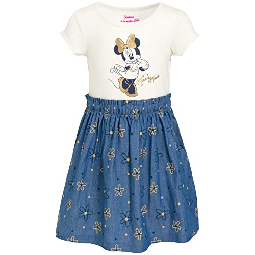 Disney Minnie Mouse Little Girls Dress White 7-8