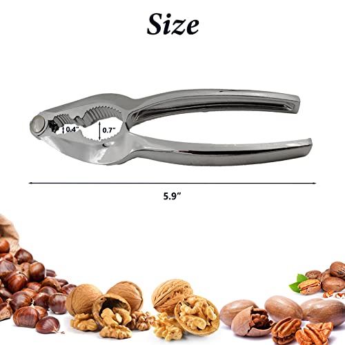 Nut Cracker, Seafood Tool, Walnut Cracker for All Nuts, Heavy Duty Shell Cracker Kitchen Tool with Non-slip Handle