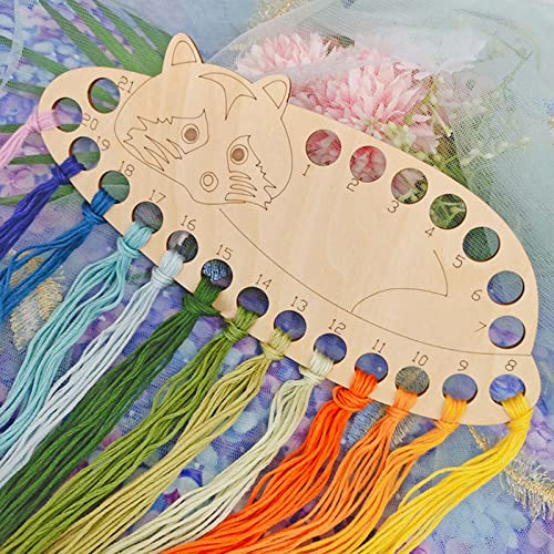 3Pcs Floss Organizer Embroidery Shelf, Cute Animal Shape Embroidery Floss Organizer,Thread Organizers for Cross Stitch Embroidery Thread Holder