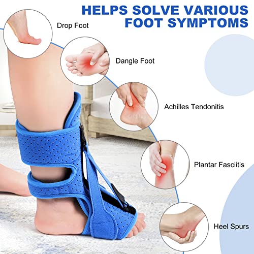 Gushijieju Plantar Fasciitis Night Splint Latest Version, Adjustable Foot Brace for Plantar Fasciitis Achilles Tendonitis Foot Drop Heel Pain Relief Women Men(1 Pack)