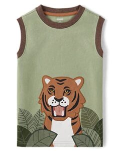 gymboree,and toddler sleeveless fashion top,safari tiger,8