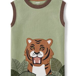 Gymboree,and Toddler Sleeveless Fashion Top,Safari Tiger,8