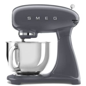 smeg 50's retro stand mixer with accessories slate gray smf03grus