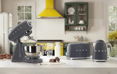 SMEG 50's Retro Stand Mixer with Accessories Slate Gray SMF03GRUS