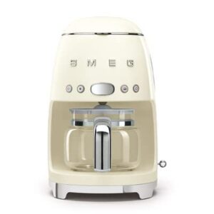 Smeg 50" s Retro Drip Coffee Maker with Extra Carafe, Cream