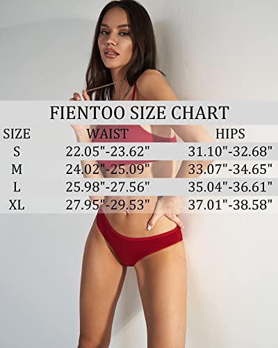 FINETOO 6 Pack Cotton Thongs for Women Breathable Low Rise Bikini Panties Womens Thong Underwear Sexy S-XL