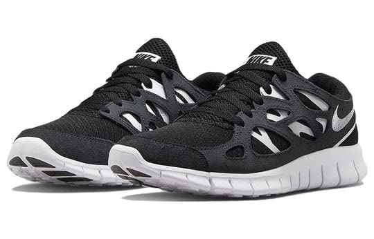 Nike Free Run 2 Womens Black/White-Off Noir Size 8