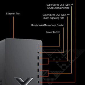 HP Victus 15L Gaming Desktop Computer AMD Octa-Core Ryzen 7 5700G Processor (Beats i7-10700) 32GB RAM 1TB SSD AMD Radeon RX 6600XT 8GB Graphic (>NVIDIA RTX 3060) USB-C DiplayPort Win11 + HDMI Cable