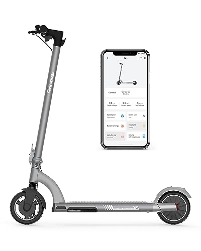 5TH WHEEL M1 Electric Scooter - 13.7 Miles Range & 15.5 MPH, 500W Peak Motor, 8" Inner-Support Tires, Triple Braking System, Foldable Electric Scooter for Adults and Teens, iF Design Award Winner