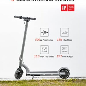 5TH WHEEL M1 Electric Scooter - 13.7 Miles Range & 15.5 MPH, 500W Peak Motor, 8" Inner-Support Tires, Triple Braking System, Foldable Electric Scooter for Adults and Teens, iF Design Award Winner