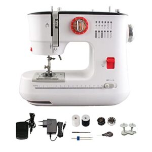 hodlex sewing machines mini, portable sewing machine for beginner with 12 built-in stitches and reverse sewing (519)