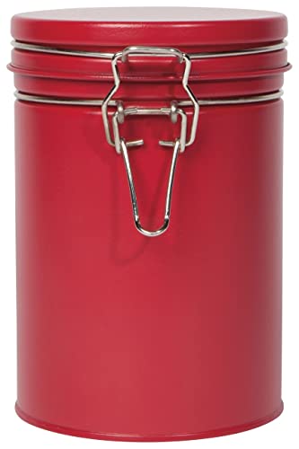 Now Designs Small Steel Canister Specialty Storage, DIA4 x H4.75in, Carmine