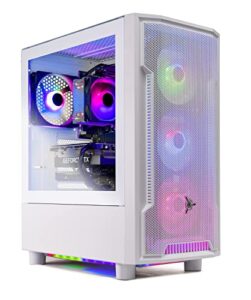 skytech gaming archangel gaming pc desktop – amd ryzen 5 3600 3.6 ghz, nvidia rtx 3060, 1tb nvme ssd, 16gb ddr4 ram 3200, 600w gold psu, 11ac wi-fi, windows 11 home 64-bit