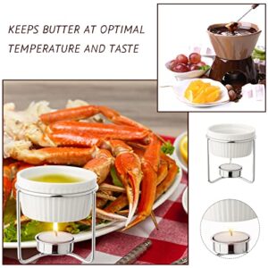 62 Pcs Seafood Tools Set Crab Crackers and Tools Lobster Crackers and Picks Set Includes 8 Butter Warmers 8 Crab Leg Cracker Tool 2 Seafood Scissors 8 Lobster Shellers 8 Crab Forks 28 Tealight Candles