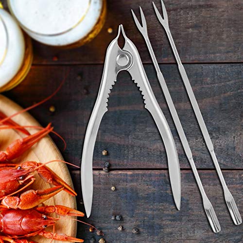 Stainless Steel Seafood Forks Crab Nut Lobster Crackers Shell Claw Opener Kitchen Gadgets