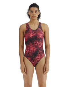 tyr women's standard durafast lite maxfit swimsuit, diploria red, 36