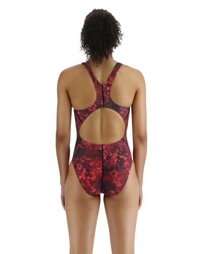 TYR Women's Standard Durafast Lite Maxfit Swimsuit, Diploria Red, 36