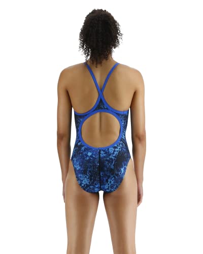 TYR Women's Standard Durafast Lite Diamondfit Swimsuit, Diploria Blue, 38