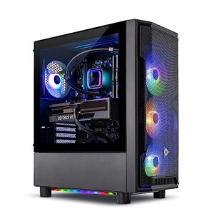 skytech gaming shadow gaming pc desktop – amd ryzen 7 5700x 3.4 ghz, nvidia rtx 3060, 1tb nvme ssd, 16gb ddr4 ram 3200, 600w gold psu, 11ac wi-fi, windows 11 home 64-bit