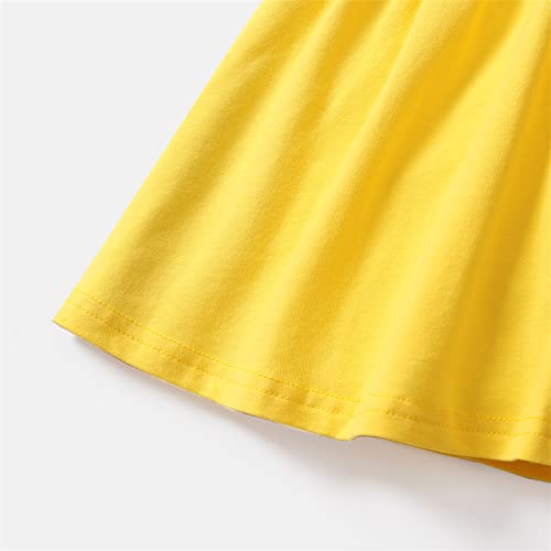 L.O.L. Surprise! Girls A-Line Sleeveless Dress Shorts Set Girls Holiday Outfits 2pcs Girls Yellow Dress 7-8 Years